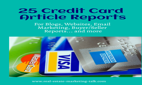 Credit Card Marketing Reports - Good enough to use "as is" right now!